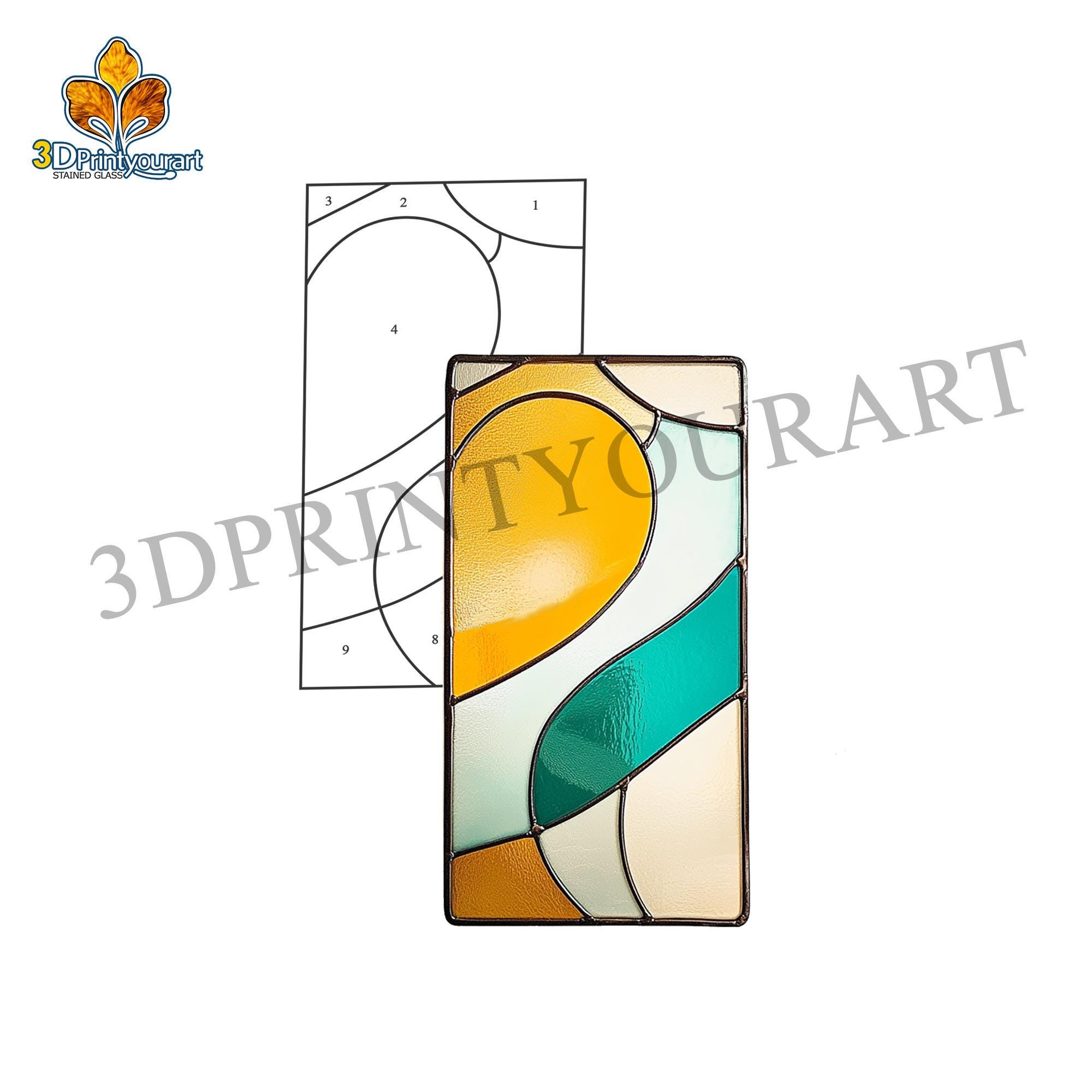 Digital Download Stained Glass Window Hanging 04 Pattern | Festive ...