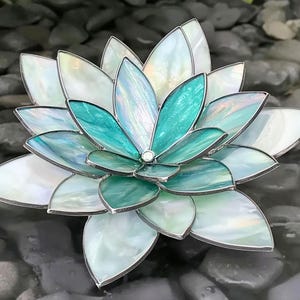 Digital Download Stained Glass Succulent 3D Flower Pattern 4 Layer ...
