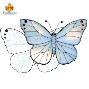 Digital Download Stained Glass Apollo Butterfly Pattern | Festive ...