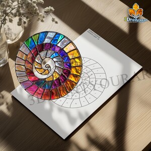 Digital Download Stained Glass Infinite Loop Pattern | Festive ...