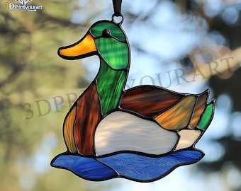 Stained Glass Duck - Etsy