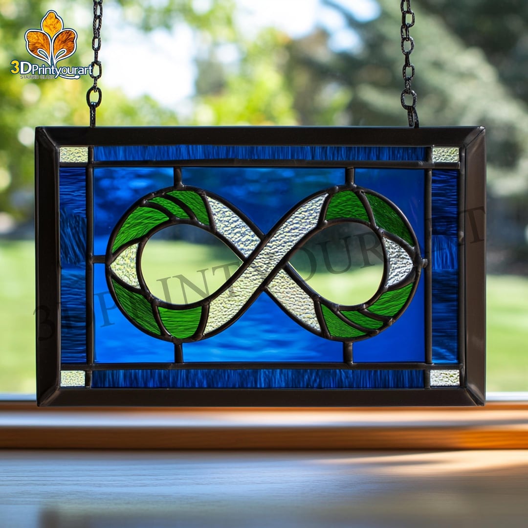 Digital Download Stained Glass Infinity Symbol Pattern | Festive ...