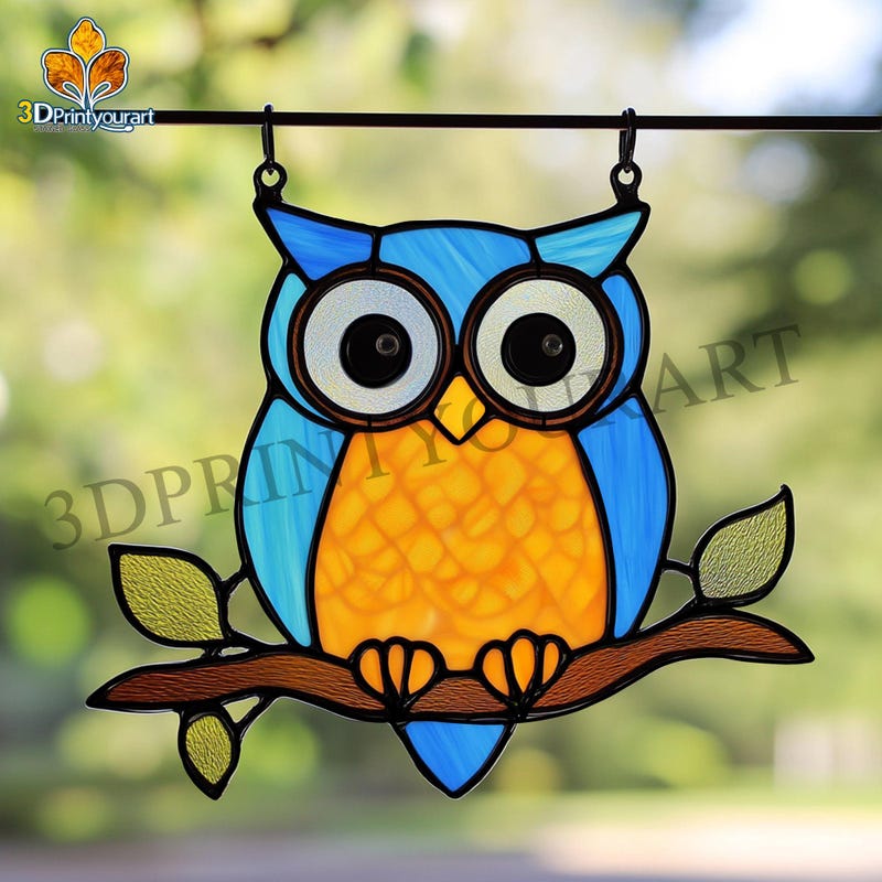 Owl Stained Glass Patterns - Etsy