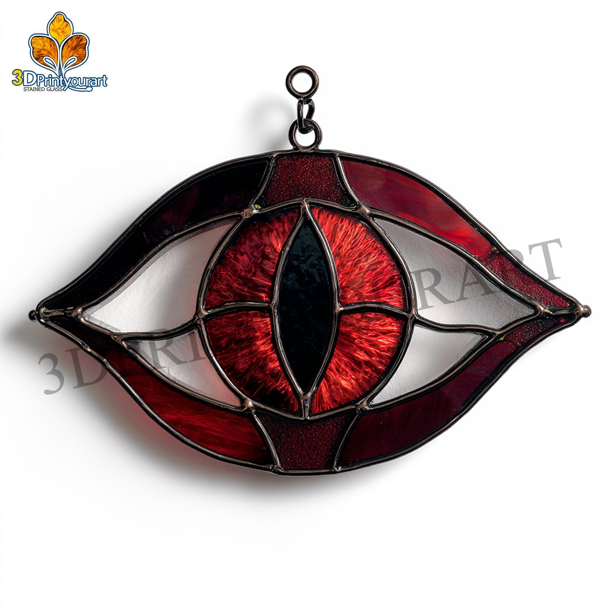 Digital Download Stained Glass Eye Pattern | Festive Suncatcher Design | Hobby License Download ...