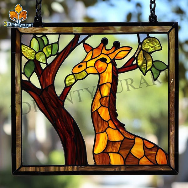 Stained Glass Giraffe - Etsy