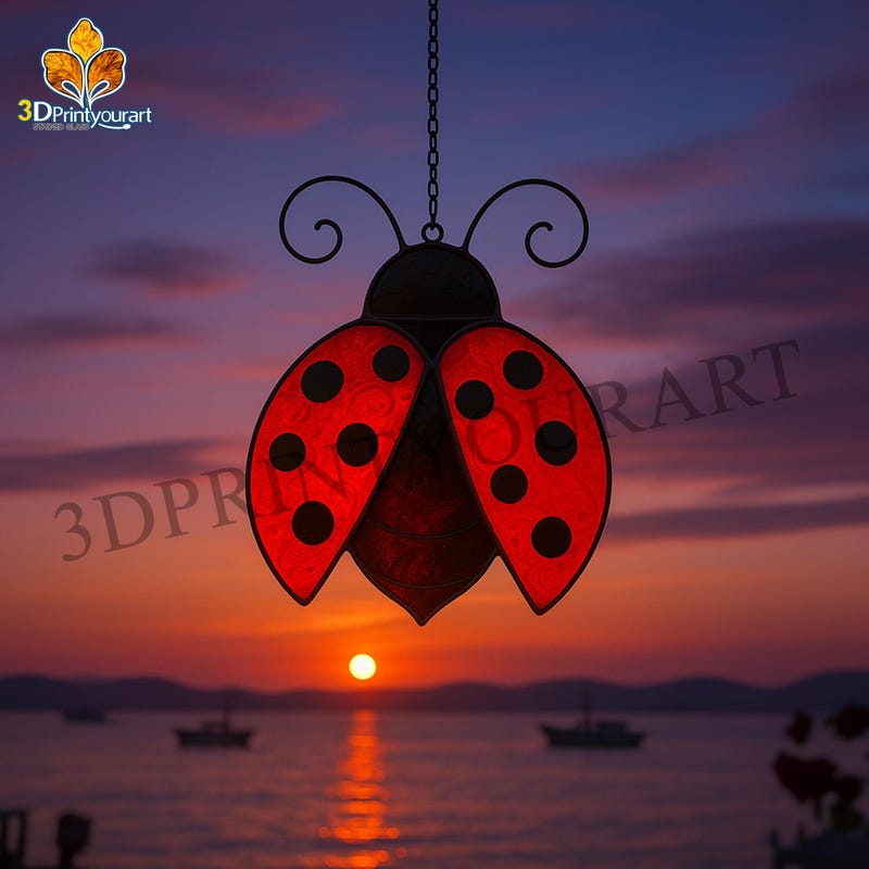 Ladybug Suncatcher - Etsy