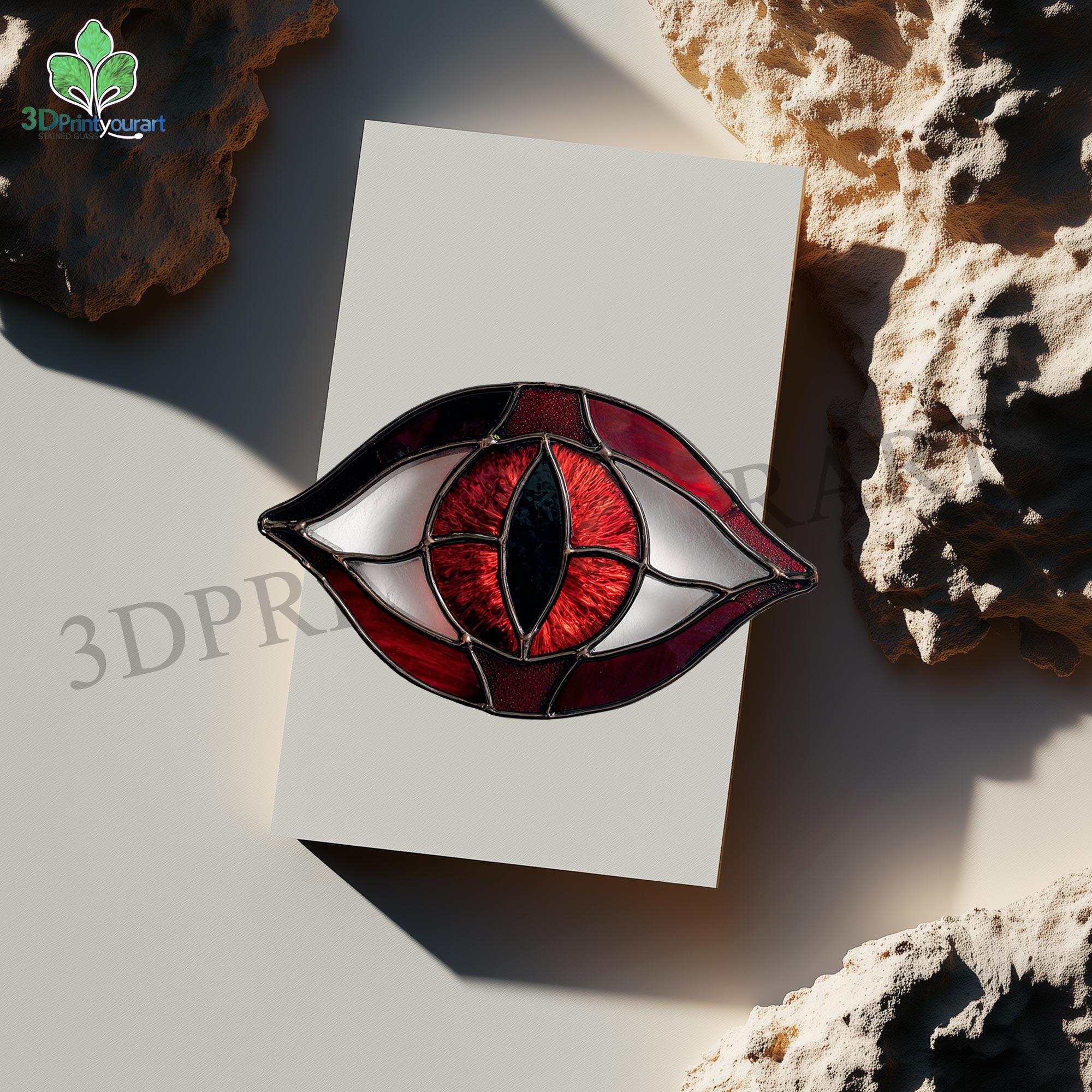 Digital Download Stained Glass Eye Pattern | Festive Suncatcher Design | Hobby License Download ...