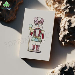 Digital Download Stained Glass Nutcracker Soldier N01 Pattern | Festive ...
