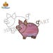 Digital Download Stained Glass Pig Pattern | Festive Suncatcher Design ...