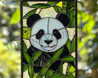 Panda - Stained Glass Pattern - Etsy