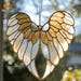 Digital Download Stained Glass Angel Wings Pattern | Festive Suncatcher ...