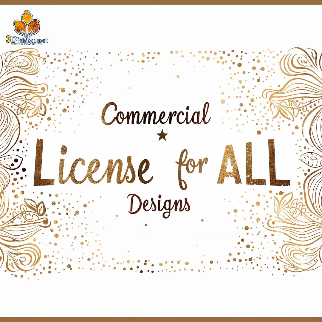 Commercial License Agreement for All Designs - Etsy