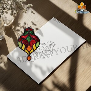 Digital Download Stained Glass Sunlight Pattern | Festive Suncatcher ...
