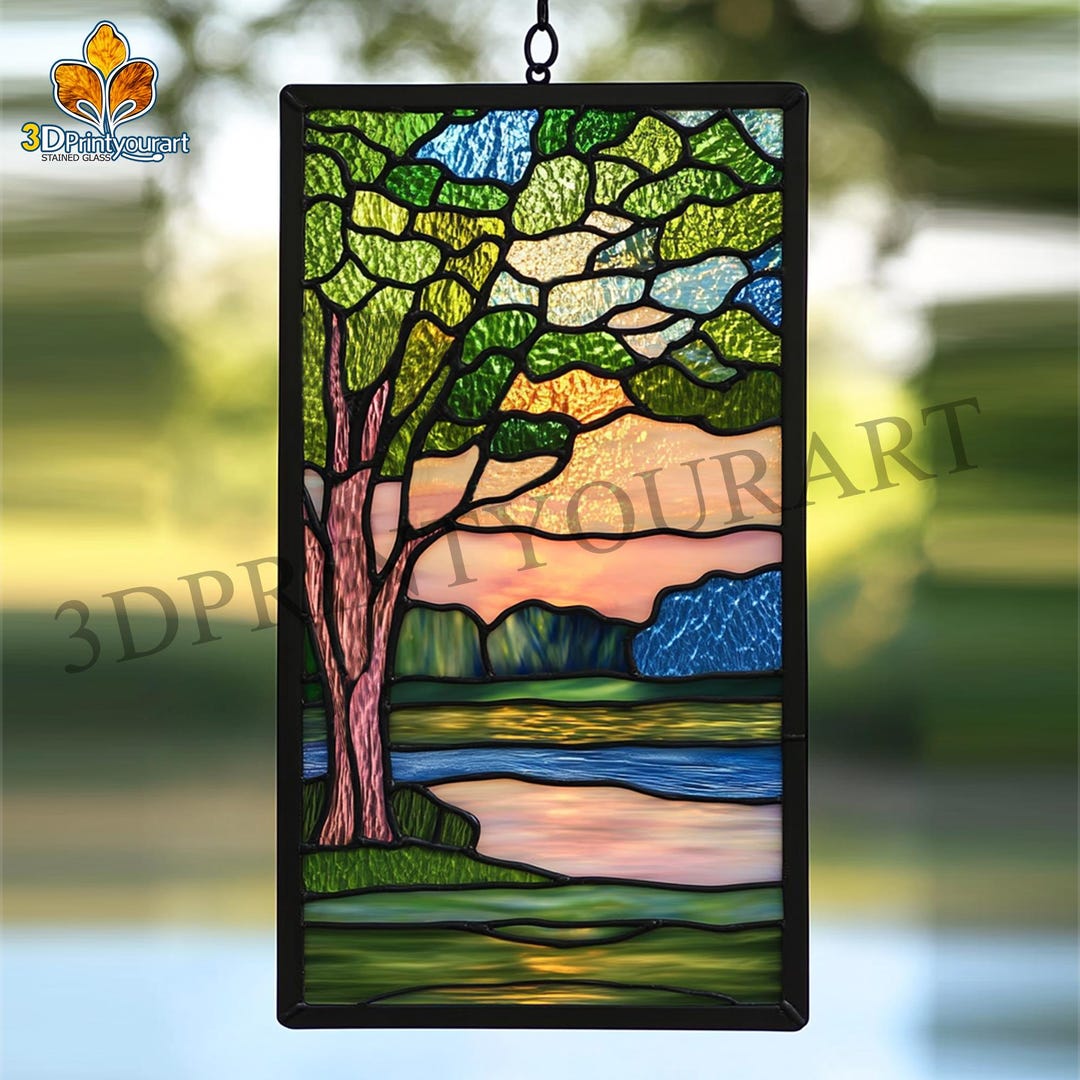 Digital Download Stained Glass Prospect Park Pattern | Festive ...