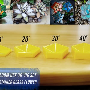 Bloom 5 Petals 3D Stained Glass Pentagon Jig Set – Precision for Every ...