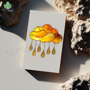 Digital Download Stained Glass Cloud Pattern | Festive Suncatcher ...