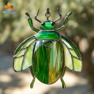 Digital Download Stained Glass Beetle 02 Pattern | Festive Suncatcher ...