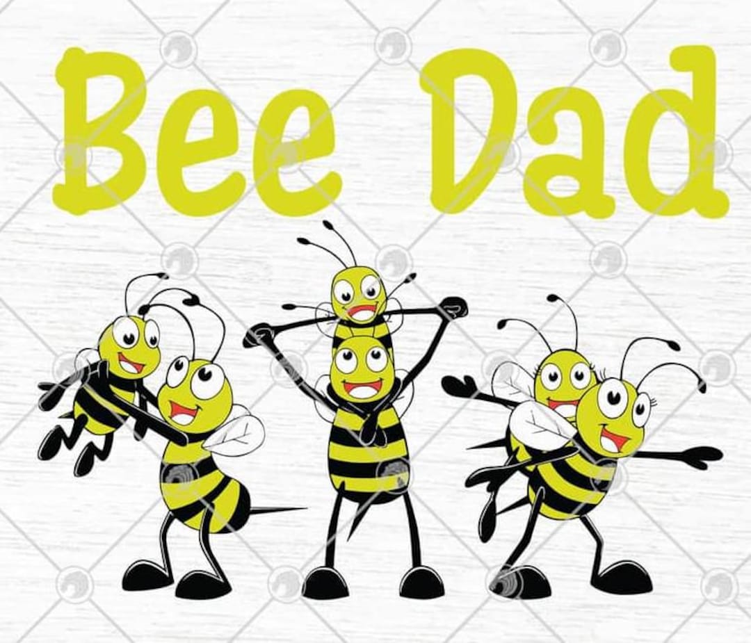 Bee Dad Beekeeping Funny Family Father's Day SVG - Etsy