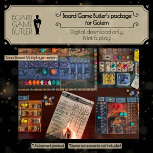 Upgrade for Golem Board Game: Printable Score Pads - Etsy