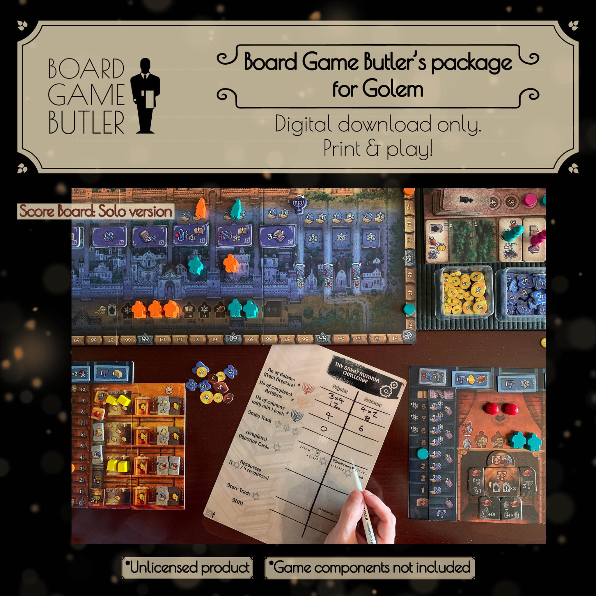 Upgrade for Golem Board Game: Printable Score Pads - Etsy