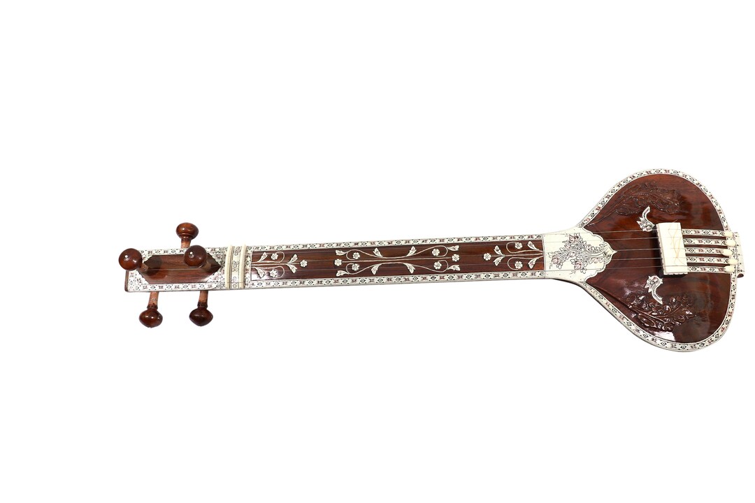 Tanpura, 5 cordas, Tanpuri plano, Tambura, Tun Wood, Cor natural, Gig ...
