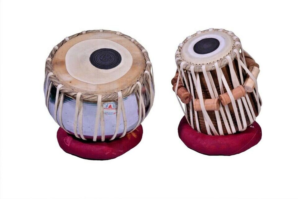 Tabla Drum Set Indian Wooden and Stainless Steel Professional Bayan ...