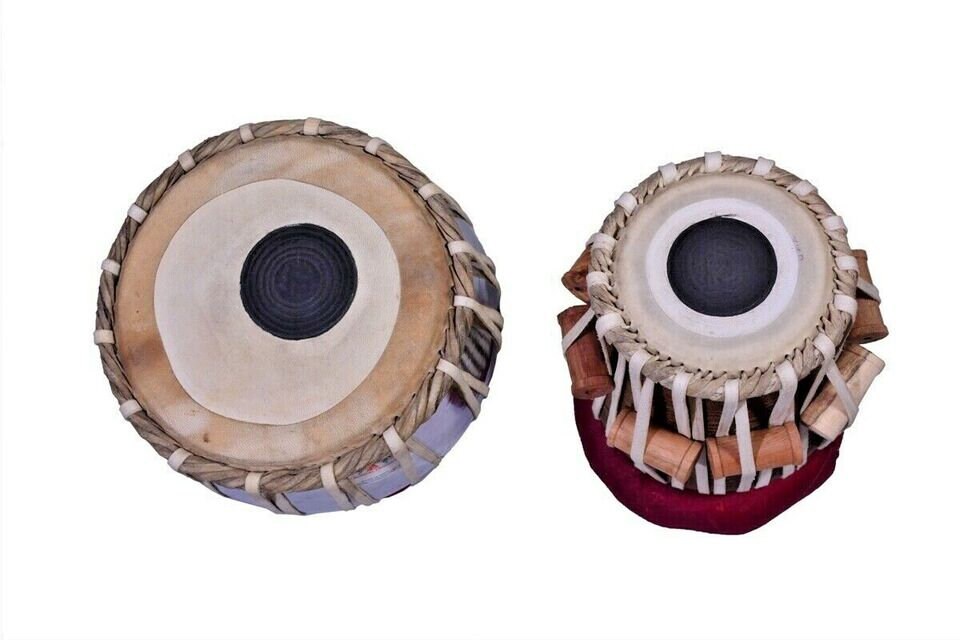 Tabla Drum Set Indian Wooden and Stainless Steel Professional Bayan ...
