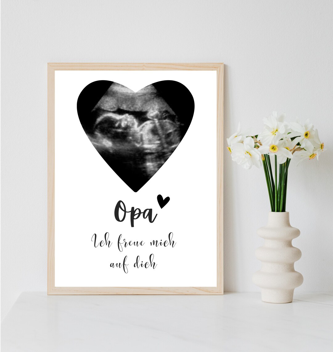 Personalized Ultrasound Poster | Announce Pregnancy as a PDF File ...