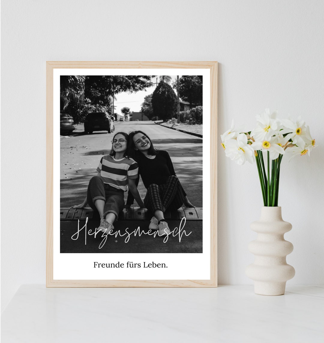 Poster Friendship Gift best Friends via PDF File or Printed Out in A4 ...