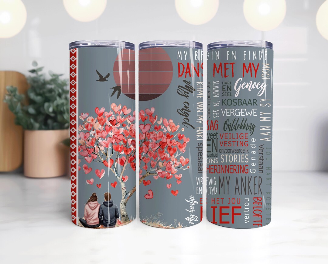 Afrikaans Liefde Skinny Tumbler Sublimation Design PNG, Afrikaans ...