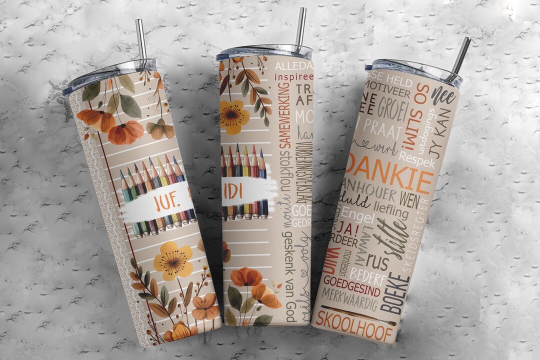 South African Afrikaans Skinny Tumbler Sublimation Design Png,skoolhoof ...