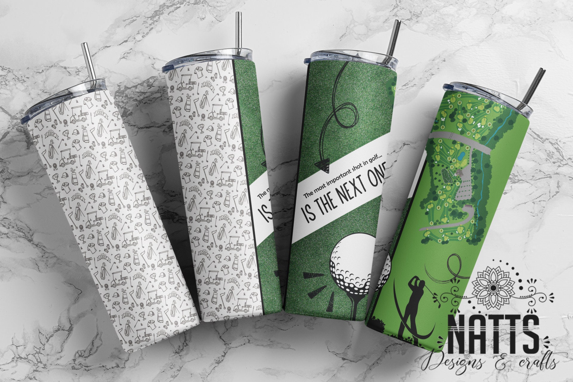 Golf Tumbler Sublimation Design PNG, Golf Tumbler Sublimation Wrap ...