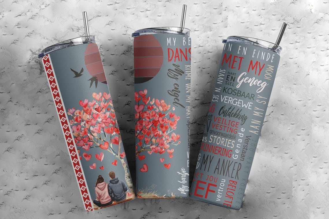Afrikaans Liefde Skinny Tumbler Sublimation Design PNG, Afrikaans ...