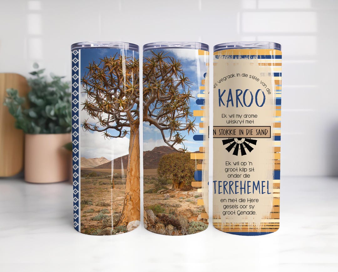 Afrikaans Karoo Skinny Tumbler Sublimation Design PNG, Afrikaanse Karoo ...