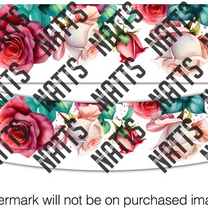 Pink and Red Roses Wine Tumbler Wrap PNG, 12oz Wine Tumbler Wrap - Etsy