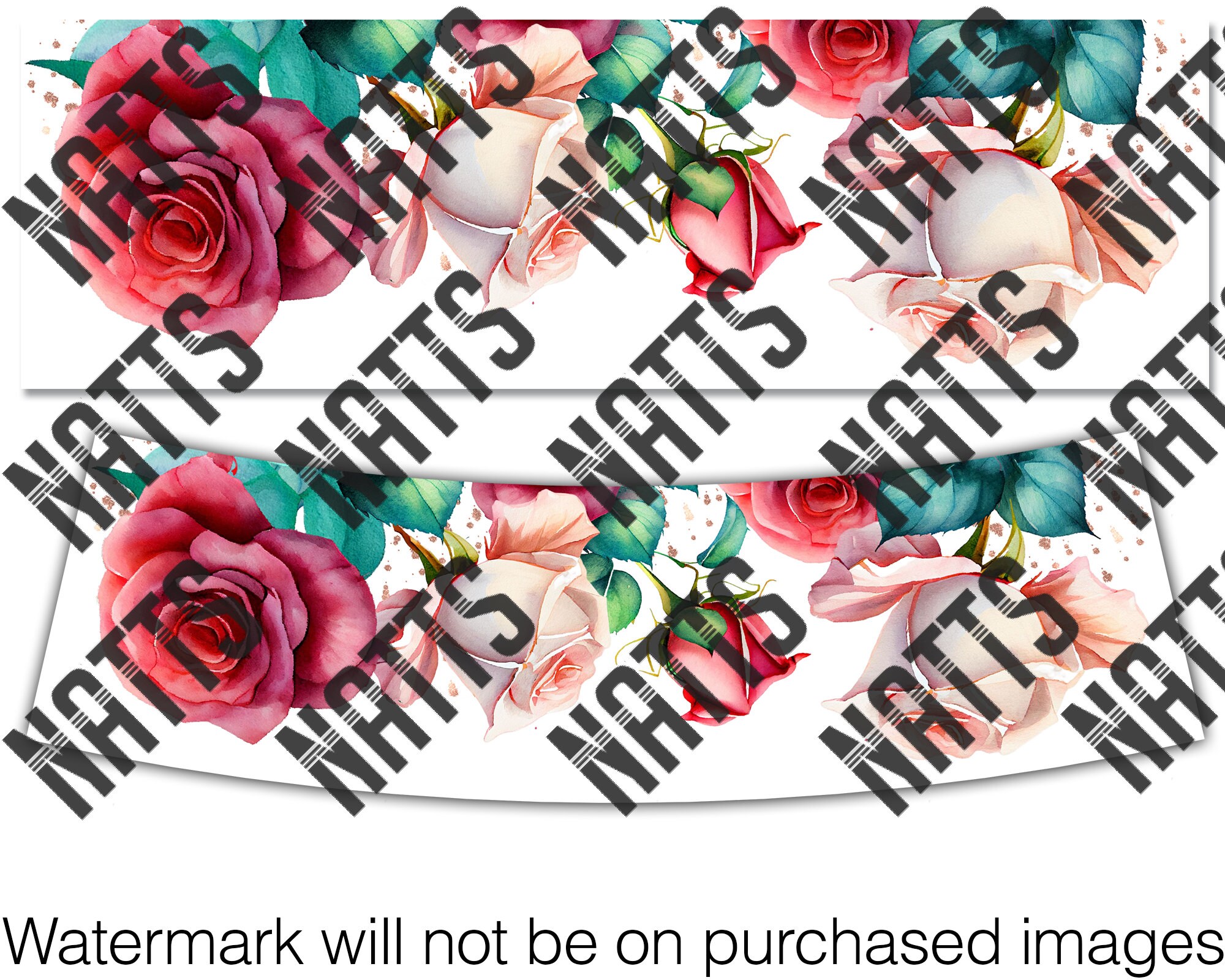 Pink and Red Roses Wine Tumbler Wrap PNG, 12oz Wine Tumbler Wrap - Etsy