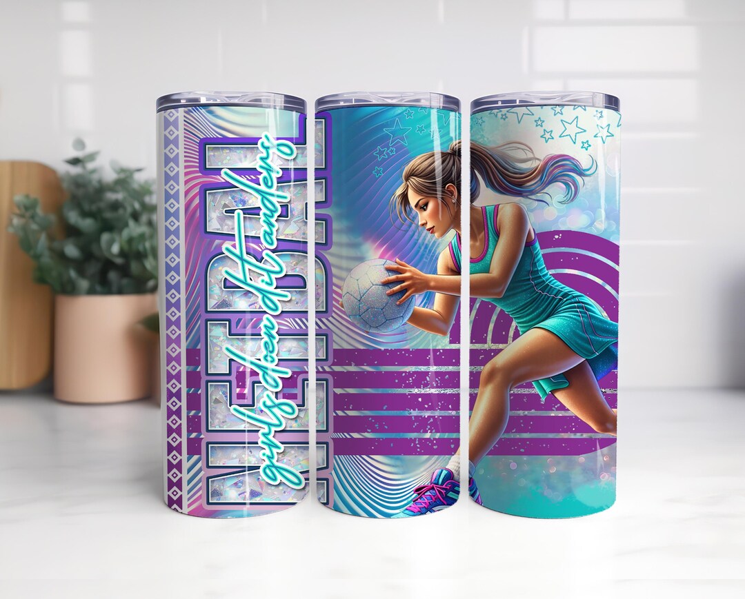 Netbal Meisies - Doen Dit Anders Tumbler Wrap | Netbal Design | 20oz ...
