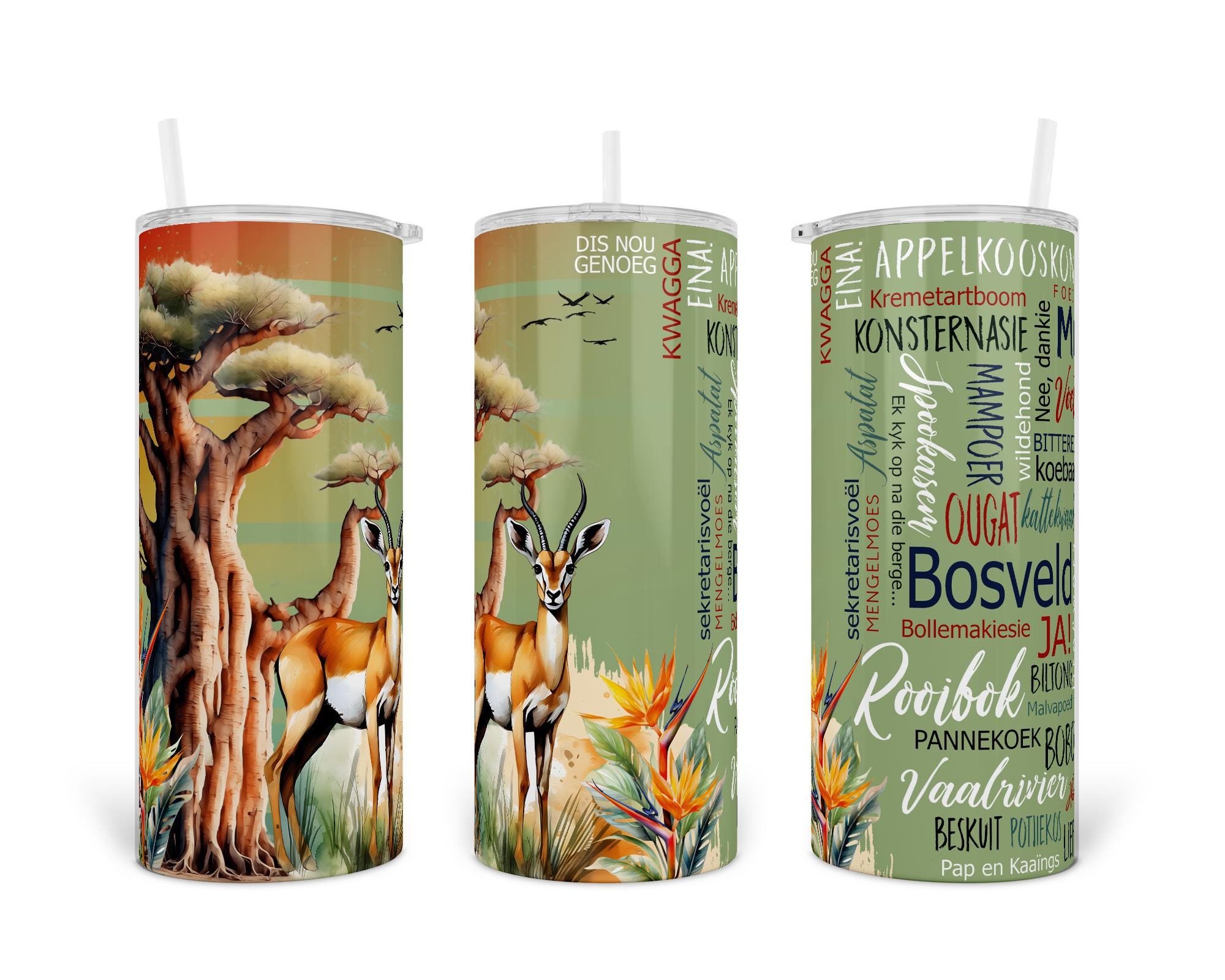 Afrikaans Themed Sublimation Bundle, Afrikaans Skinny Tumbler ...