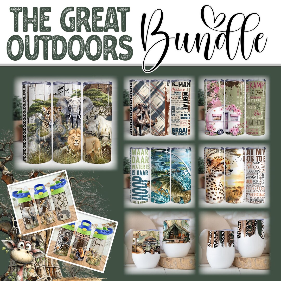 Camp Life Creator Pack , the Great Outdoors Bundle, Tumbler Bundle for ...