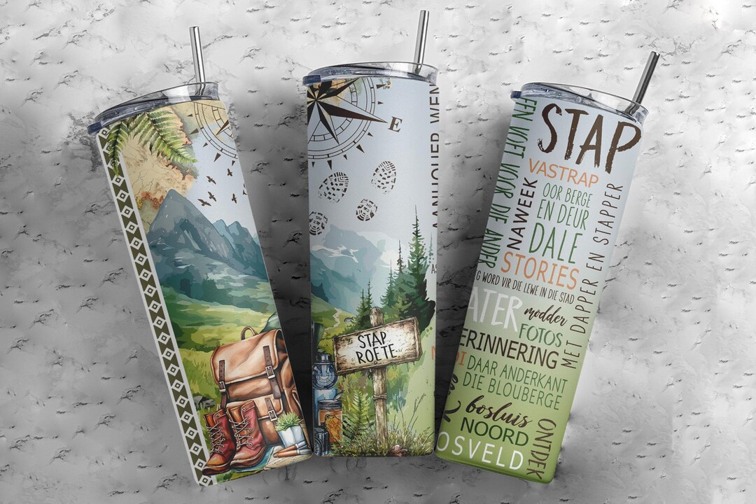 Afrikaans Stap Skinny Tumbler Sublimation Design PNG, Afrikaans Tumbler ...