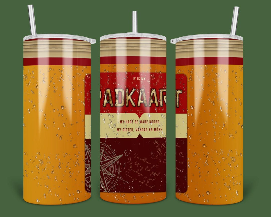 Afrikaans "jy is My Padkaart" 15oz Skinny Tumbler Sublimation Design ...