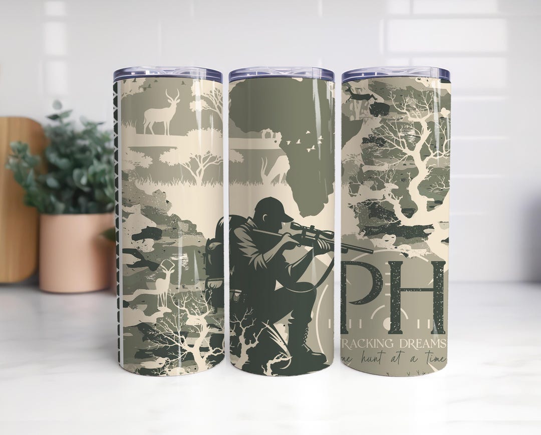 PH Tracking Dreams One Hunt at a Time | Camo Hunting Tumbler 20oz ...
