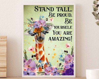 Stand Tall Poster - Etsy