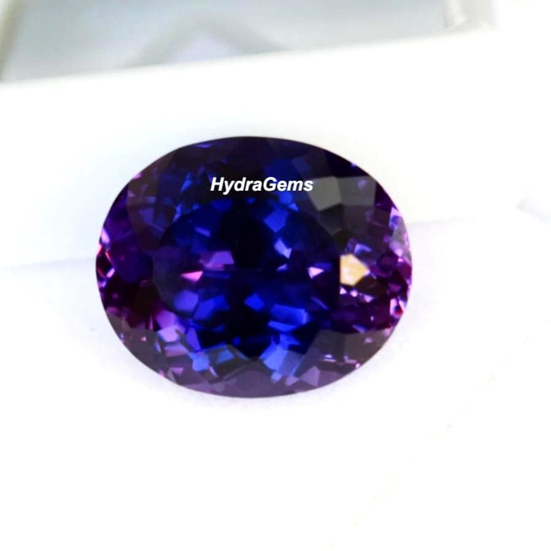 Rare Ceylon Blue-purple Color Change Sapphire 10 Ct Oval Natural ...