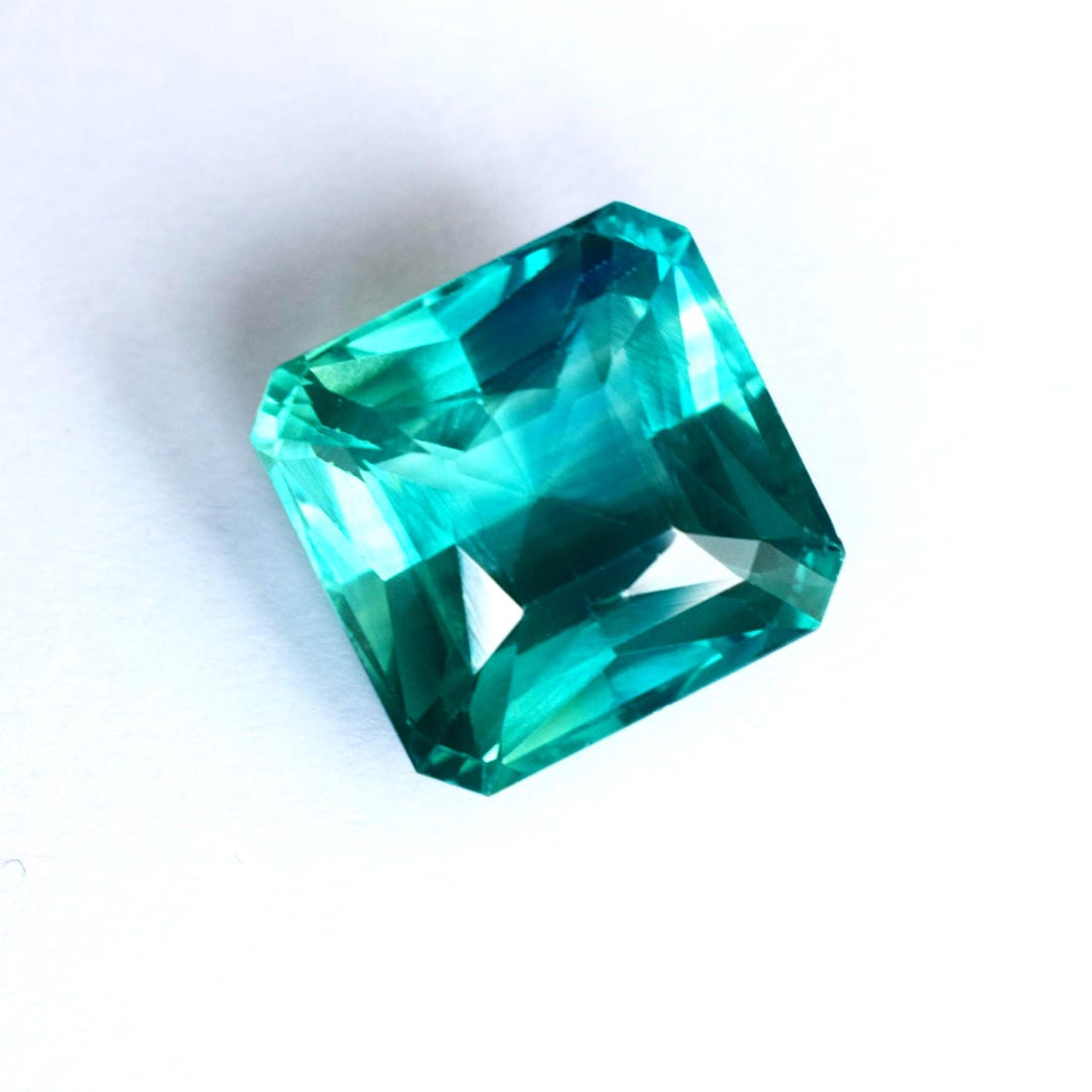 Ceylon Green Sapphire Radiant Cut 38-40ct Quality Loupe Clean Jewelry ...