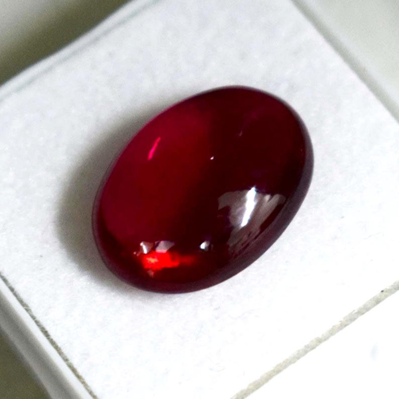 Natural Pigeon Blood Deep Red Ruby Rare 11ct Oval Cut Cabochon Loose ...
