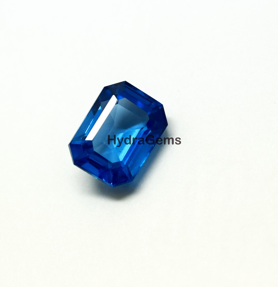 8 CT Emerald Cut Light Blue Tourmaline Gemstone AAA Quality Perfect ...