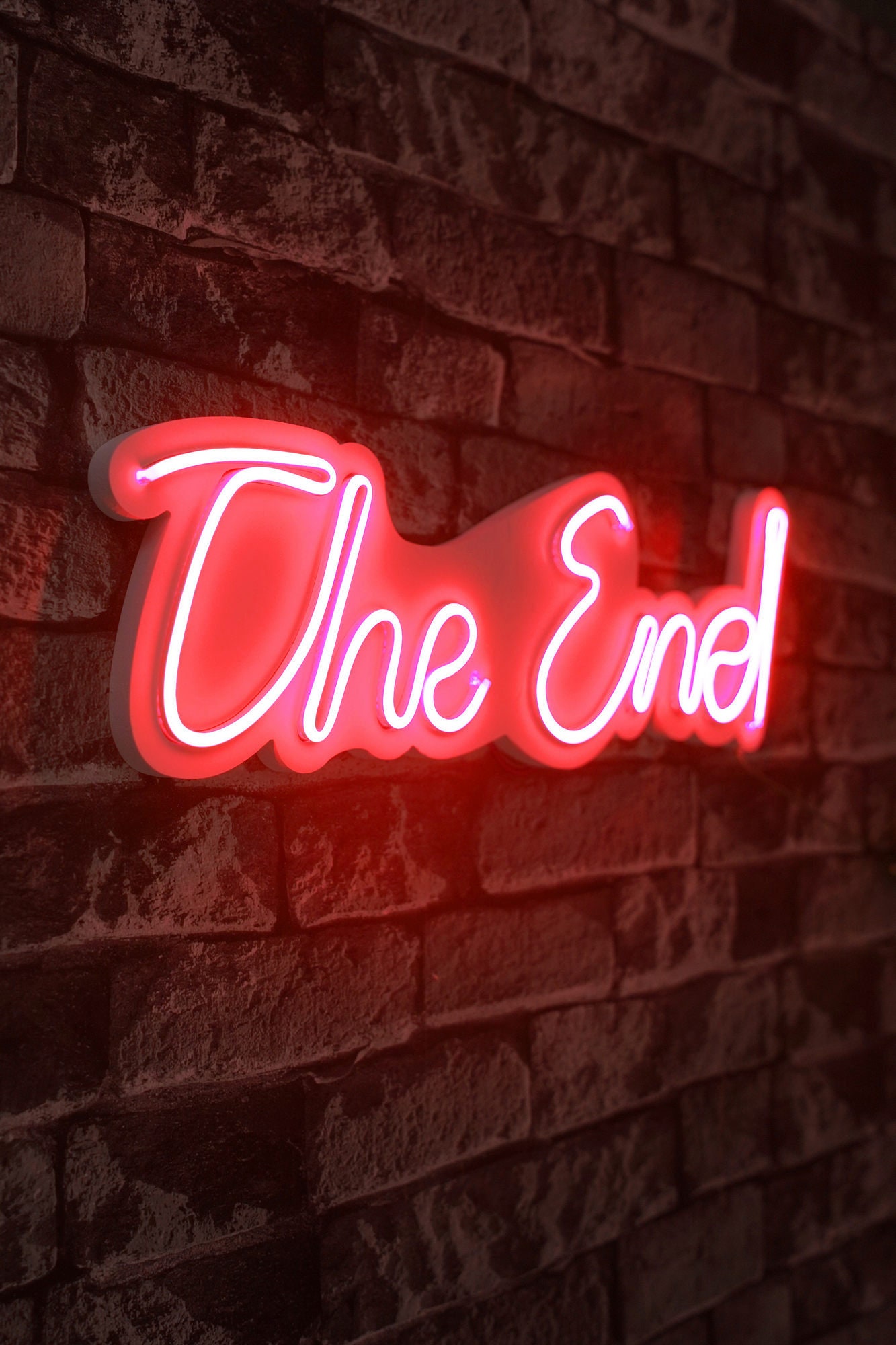 The End Sign Neon