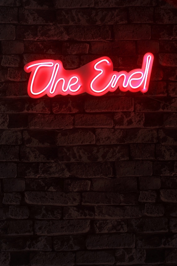 The End Sign Neon