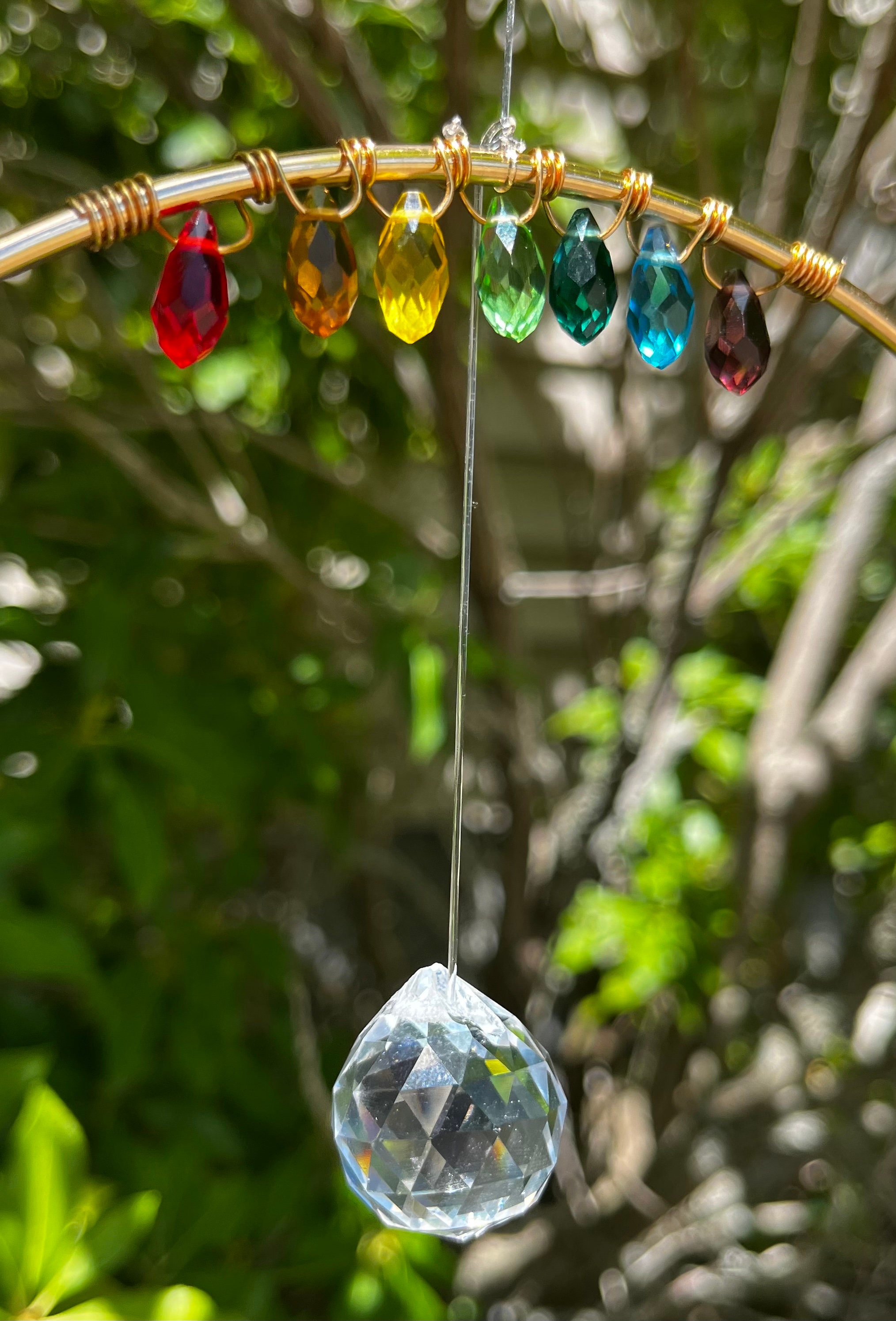 Rainbow Spinning Suncatcher - Etsy